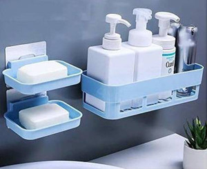 shree sales Bathroom Shelf Kitchen Shelf Soap Box Stand Combo - Wall ...