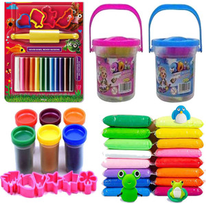 anjanaware clay set kit / modeling clay with tools / play dough clay ...