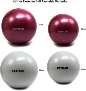 Kettler Premium Exercise Ball with Hand Pump Gym Ball Price in India ...