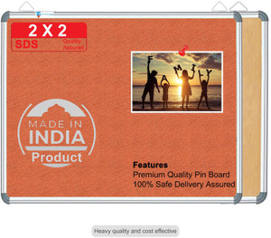 sunway Display Systems 2*2 ft. Dago Orange Notice Board/Pin Board ...