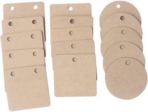 DI-KRAFT Wood Sheet Craft - MDF Cutouts Pendants - Plain MDF Blanks ...