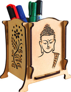 Flipkart.com | Shiva Arts 1 Compartments MDF WOOD Pen Stand - Pen Stand