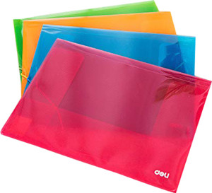 Flipkart.com | Deli PP Cover W39504 Translucent 3-Flap Document Folder ...
