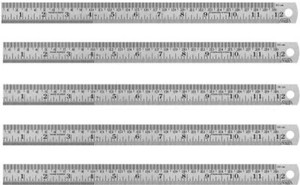 Flipkart.com | OnlineEmpire Super Quality 30cm Steel Scale (Pack 5) Ruler