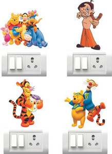 Ocean Decore 12 cm cartoon switchboard sticker Self Adhesive Sticker ...