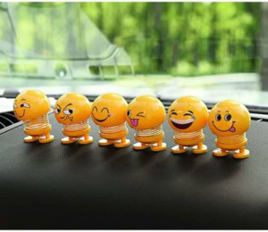 Pepino Best Emoji Bobble head Car Dashboard Accessory, Cute Emoji ...