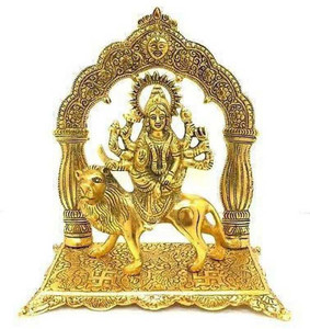 Indra Art Collection Durga Maa Murti,Sheravali maa Metal Statue for ...