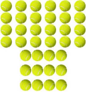 OPSON YELLOW WOOLEN TENNIS CRICKET BALL PACK OF 36 Tennis Ball - Buy ...