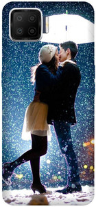 UMPRINT Back Cover for Oppo F17/CPH2095 Kiss Lover Boy Girl Printed ...