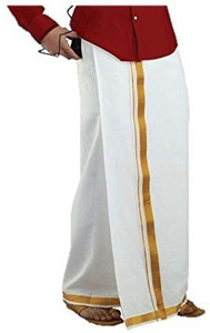 Tharun Velcro Dhoti with Pocket Solid Men Dhoti - Buy Tharun Velcro ...