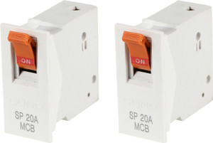 CONA Modular MCB 20A SP -C Type, Pack of 2|20A SP MCB Switch|20 Ampere ...