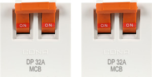 CONA Modular MCB 32A DP -C Type, Pack of 2|32A DP MCB Switch|32 Ampere ...