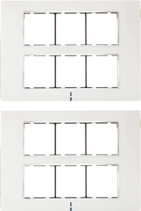 CONA Status Axis 12 Modular Plate with Blue LED Indicator, Snow White ...