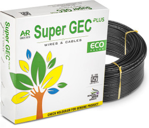SUPER GEC ECO House Wiring Cable (9.6 Gg) 16 sq/mm Black 90 m Wire ...
