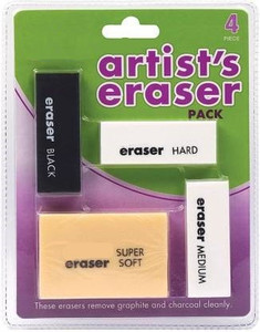 Flipkart.com | homenity 4 Artist Erasers Includes Soft Eraser, Hard ...