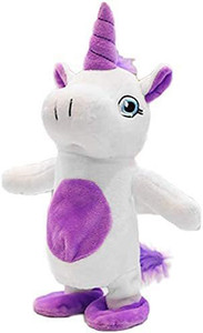Amaflip Interactive Cute Unicorn Plush Talking and Walking Toy ...