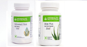 Herbalife Nutrition ALOE PLUS CAPSULS + ACTIVATED FIBER TAB. Protein ...