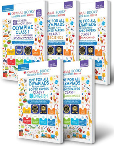All Olympiad Previous Years Solved Papers, Class 1 (Set Of 5 Books ...