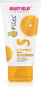 Beauty Relay London Sunscreen - SPF 40 C Files Vitamin C Detox ...