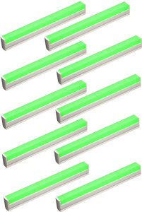 empire electrotech T5 16w 2 Feet Green Color Led Tube Light Straight ...