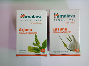 HIMALAYA Combo of Arjuna 60 Tab and Lasuna 60 Tab - Pack of 4 Price in ...