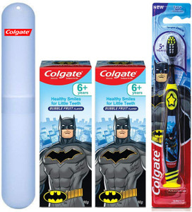 Colgate Kid's Batman Extra Soft with Tongue Cleaner Toothbrush - 1 Pc ...