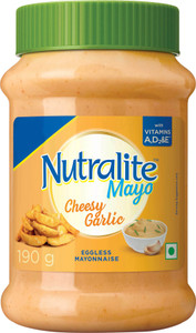 Nutralite Cheesy Garlic Eggless Mayonnaise| With Vitamin A, D2 & E ...