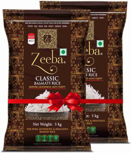 Zeeba CLASSIC AGED BASMATI RICE COMBO Basmati Rice (Long Grain, Raw ...
