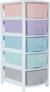 N H Enterprise Dura 5 Layer Plastic Free Standing Chest of Drawers ...