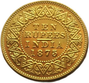 Numismatic ten rupees gold 1875 Modern Coin Collection Price in India ...