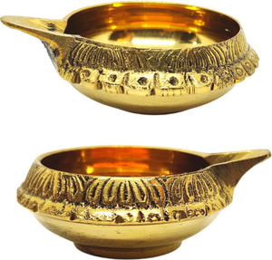 Punamiya Stores Panti Table Diya COMBO OFFER(Size - 6 cm) Brass (Pack ...