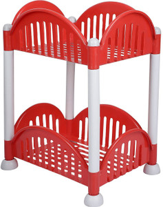 Cutting EDGE Containers Kitchen Rack Plastic Set of 2 | Red | Premium ...