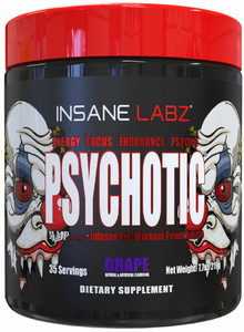 insane labz PSYCHOTIC GRAPE FLAVOURS 35 SERVINGS PRE WORKOUT|STRONGEST ...