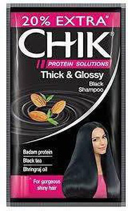 Chik THICK & GLOSSY BLACK SHAMPOO SACHET PACK 300 - Price in India, Buy ...