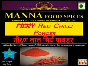 MANNA FOOD SPICES FIERY RED CHILLI POWDER Price in India - Buy MANNA ...