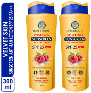 Leafs & Roots Sunscreen - SPF 50 PA+++ Velvet Skin Sunscreen Anti-Tan ...