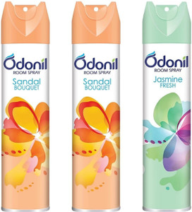 Odonil Sandal, Jasmine Spray Room Spray Sandal & Jasmine 240 ml (Pack ...