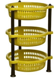 OFFER WORLD Fruits/Vegetables Kitchen Rack Plastic Premium Plastic 3 ...
