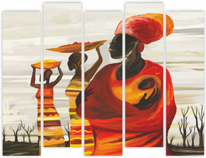 DECOR Production Multiple Frames Split Art Texture MDF Wall Paintings ...