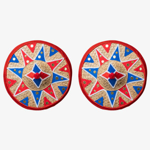 xpressory Assamese Handmade Japi/Hat for Home Decor/ red,blue / 18 inch ...