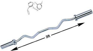 Dinetic 3ft Heavy Duty CURL/ BEND OLYMPIC ROD for 50mm/2 inch hole With ...