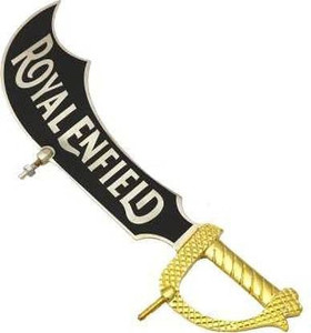 AHLMOTOR Mud Guard Talwar Black Brass for Royal Enfield Classic, Bullet ...