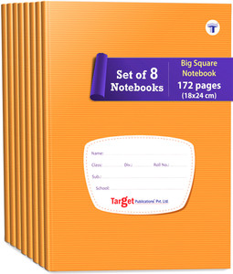 Target Publications Big Square Ruled Notebooks (172 Pages) | Soft Brown ...