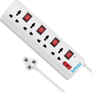 Fedus " 4 Meter 13 Feet Long switch board extension | extension cords ...
