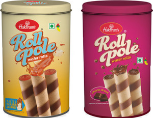 Haldiram's Wafer Rolls Pole Rolls Combo 150 g X 2 Tin Wafer Rolls Price ...