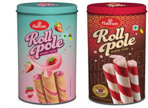 Haldiram's Wafer Rolls Pole Rolls Combo 150 g X 2 Tin Wafer Rolls Price ...