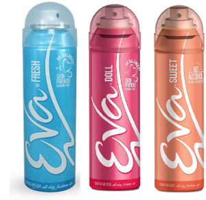 EVA Fresh, Doll, Sweet- No Alcohol-Skin Friendly Deodorant Spray (125ml ...