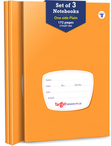 Target Publications Single Line Interleaf Notebooks | One Side Blank ...