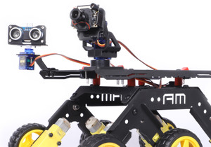 AM ROBOTICS AM ROBOKITS Metal 6 Wheel Drive Chassis with Pan Tilt for ...