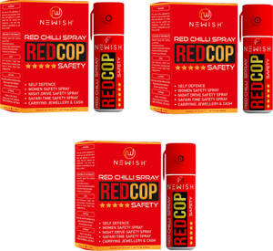 NEWISH Powerful Red Chilli Pepper Spray Self Defence for Women Pack Of ...